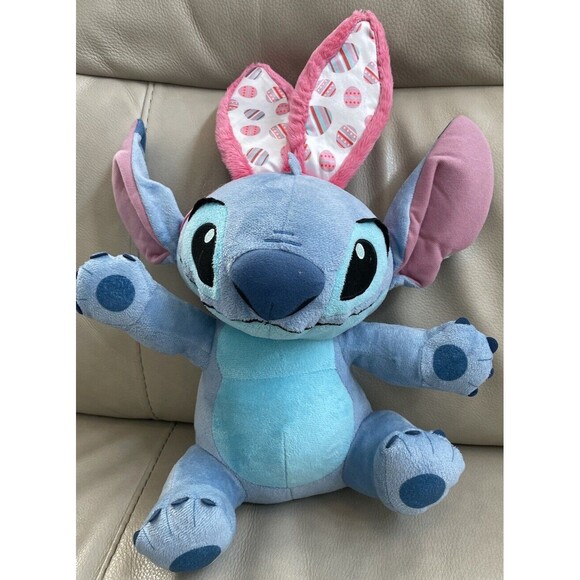 Disney | Toys | Disney Stitch Plush Easter Bunny Ears Retired Euc Htf 5 ...